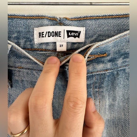 Re/Done | Jeans | Redone Levis High Rise Ankle Crop Distressed | Poshmark
